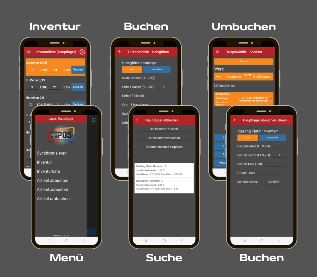 Lager App - TiPOS Kassensysteme